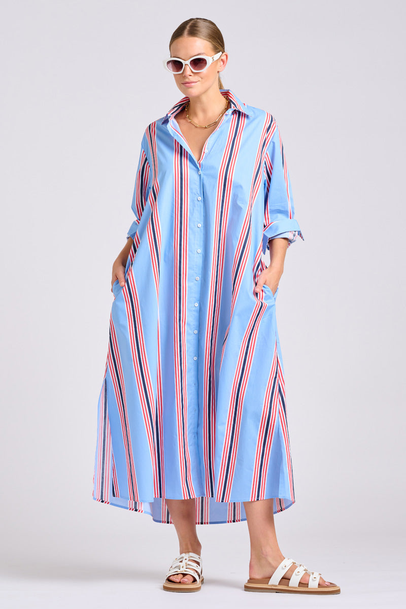 Shop The Luna Dress - Nautical Stripe – Shirty Group